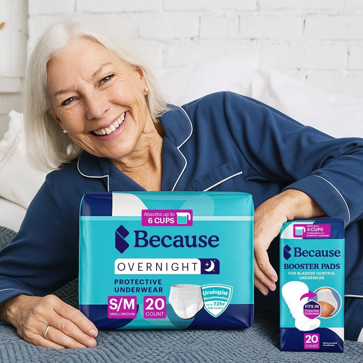 Bladder Incontinence Products for Women: Pads, Underwear, Briefs – Because