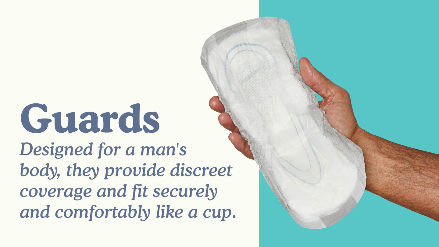 Bladder Control Guards for Men - Fast Absorbing & Odor Free – Because
