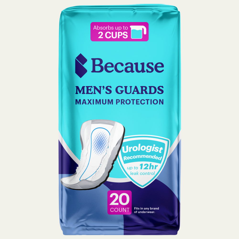 Bladder Control Guards for Men - Fast Absorbing & Odor Free – Because