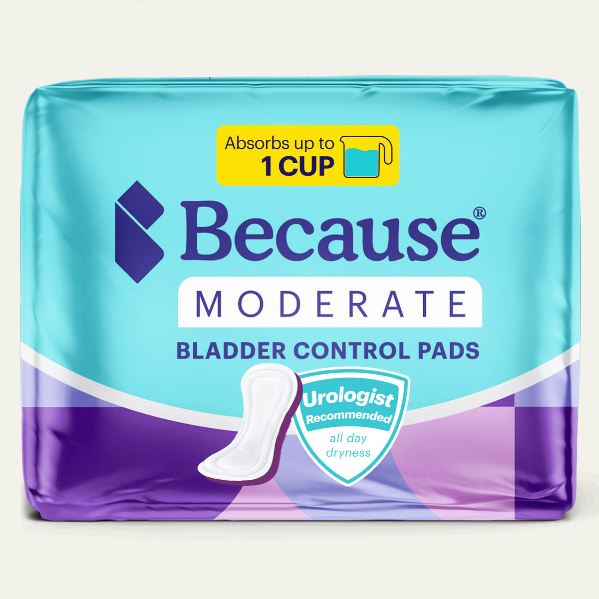 Bladder Leak Pads - Moderate – Because