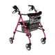 Medline Pink Zebra Aluminum Folding Rollator Walker – Because Market